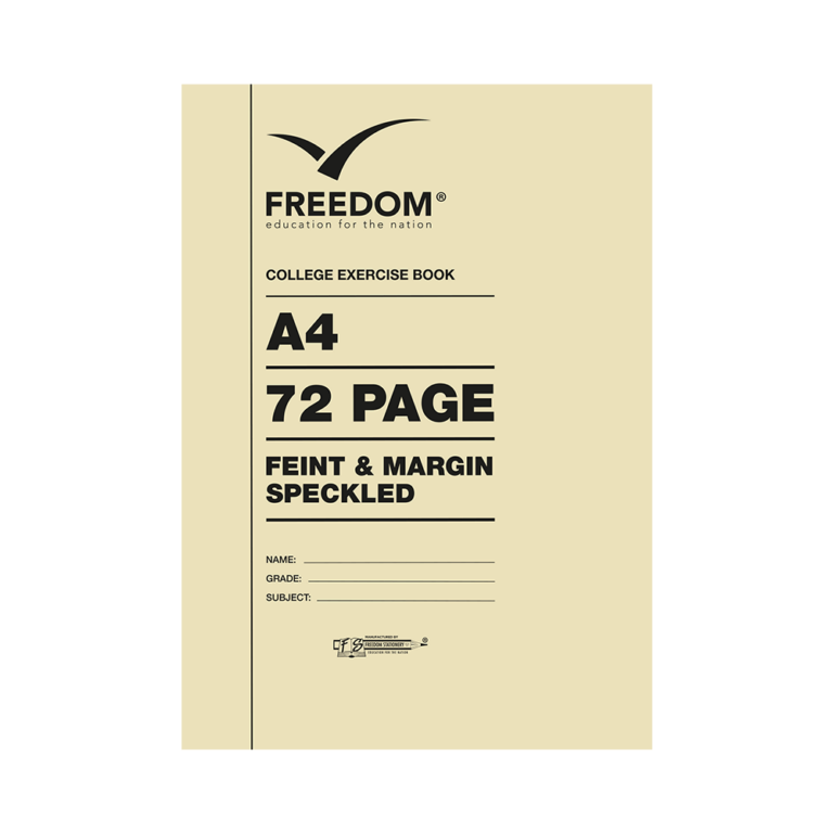 Freedom A4 72 Pages College Exercise Book Speckled — Statesman Stationery