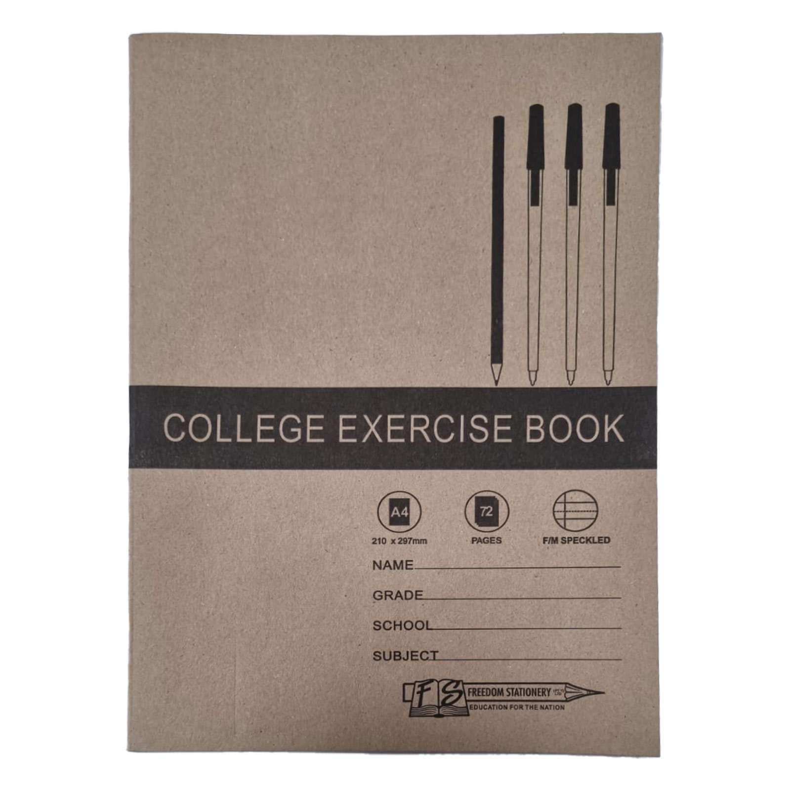 School Books A4 Feint and Margin 72 Page Speckled – Statesman Stationery