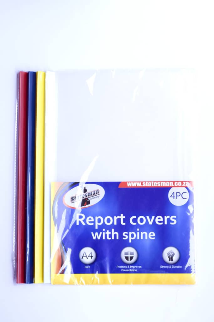 Report Covers With Spine (binder) 4 Pack — Statesman Stationery