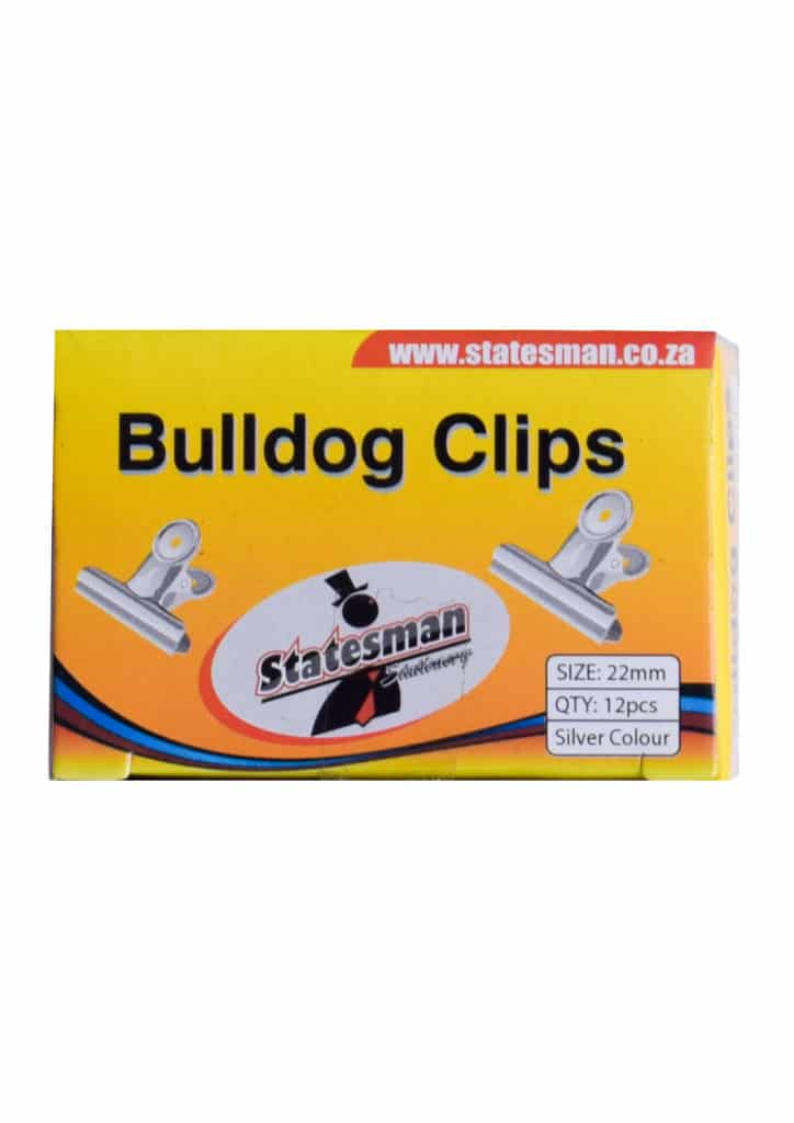 Statesman 22mm Bulldog Clips 12's — Statesman Stationery