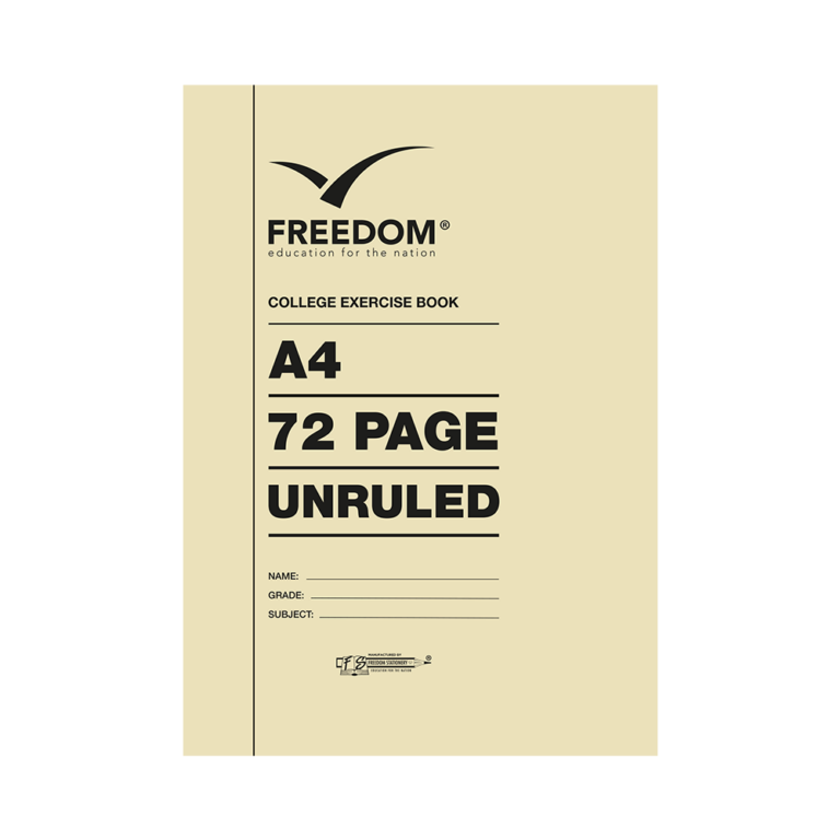 A4 72 Pages College Exercise Book Ruled 17MM — Statesman Stationery
