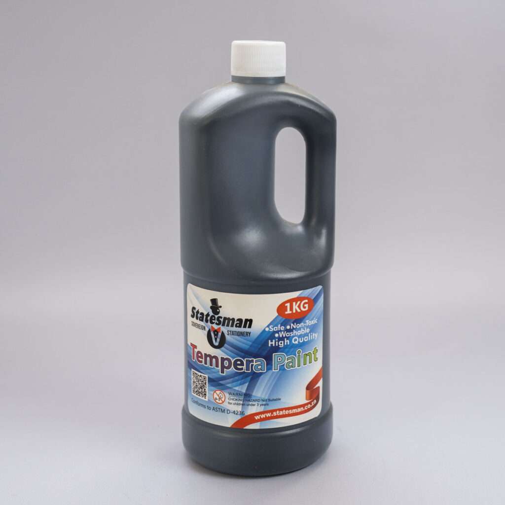 Poster Paint (Tempera) 1L Black — Statesman Stationery