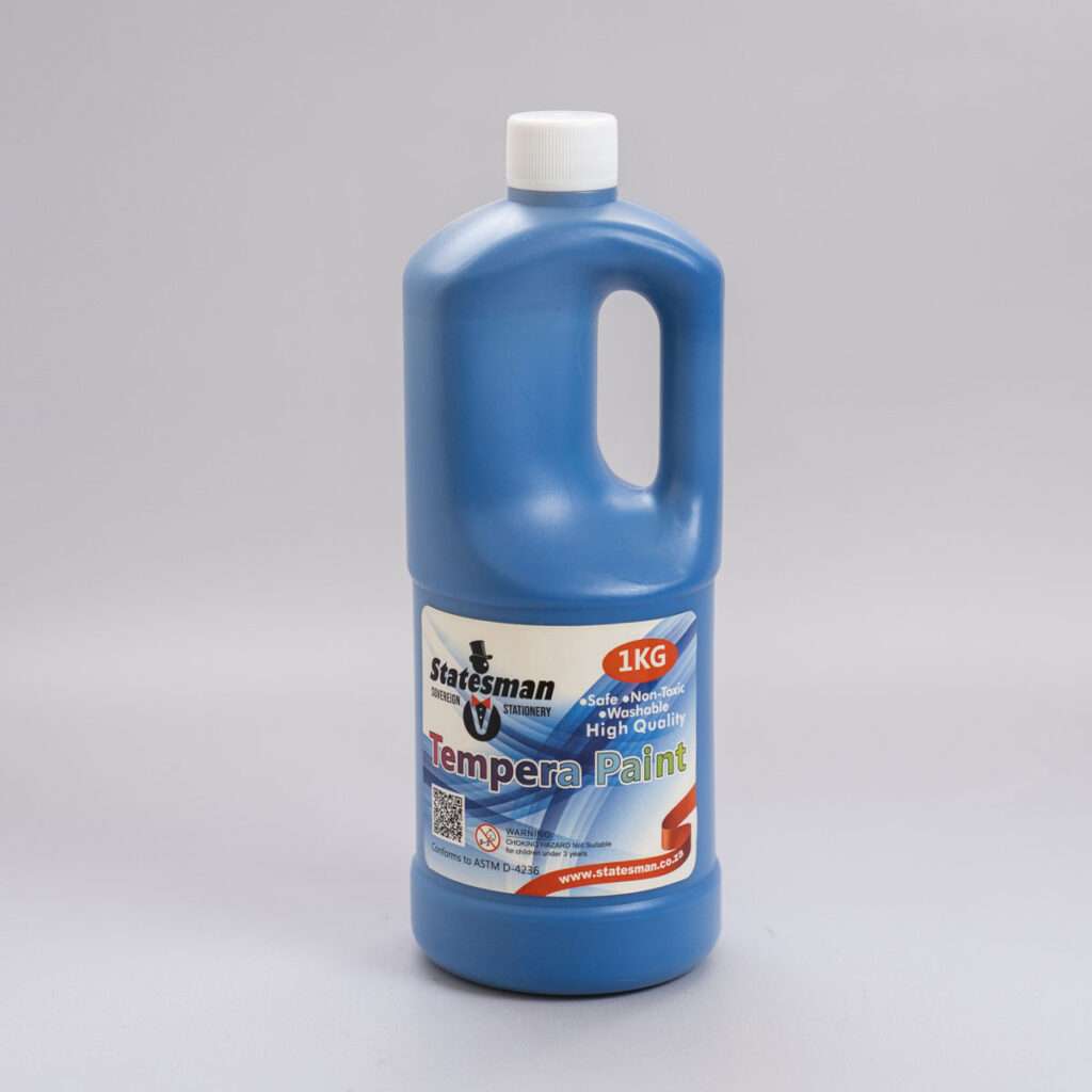 Poster Paint (Tempera) 1L Dark Blue — Statesman Stationery