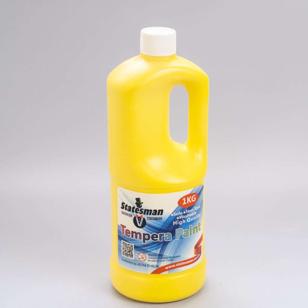 Poster Paint (Tempera) 1L Yellow — Statesman Stationery