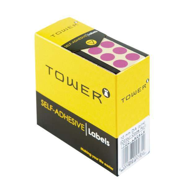 Tower C10 Colour Code Rolls Pink — Statesman Stationery Tower C10 Colour Code Rolls Pink — Statesman Stationery