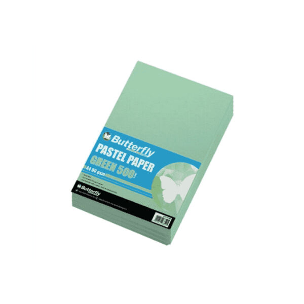 Butterfly A4 Pastel Green Copy Paper – Coloured Printer Paper Ream (500 ...